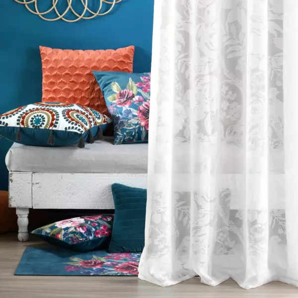 Gardine (140 x 260 cm) Kira Weiß - Gardinen / Vorhänge / Rollos - Eminza