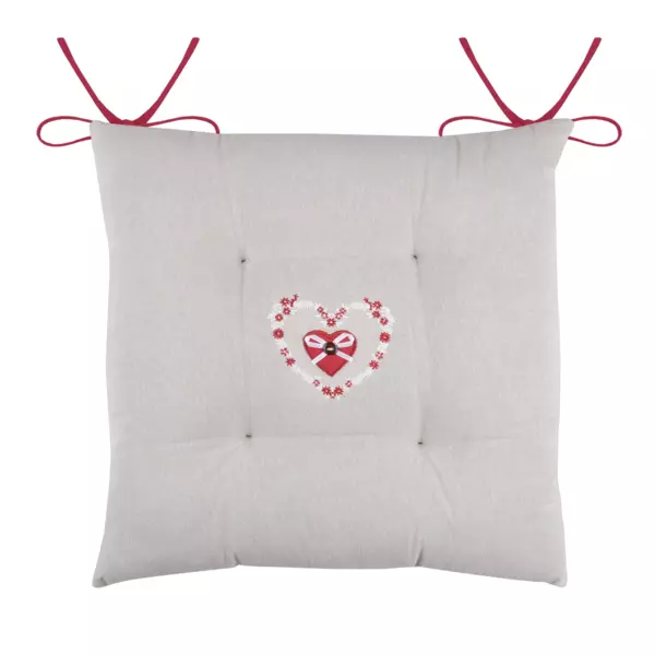 Stoelkussen Pauline Rood - Textieldecoratie - Eminza