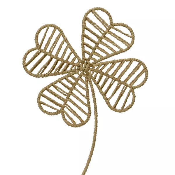Décoration murale papier (39 x 27 cm) Feuille Beige naturel ...