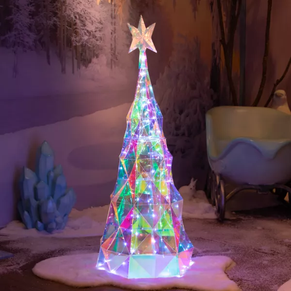 Albero luminoso 120 Micro LED (H110 cm) Ice Bianco freddo - Luci di ...