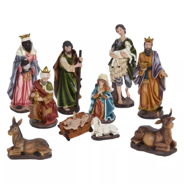 Crèche de Noël, santon de Noël pour la crèche traditionnelle, crèche de ...