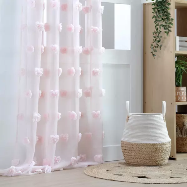 Visillos para ventanas, visillos cortos, visillos en punta - Eminza