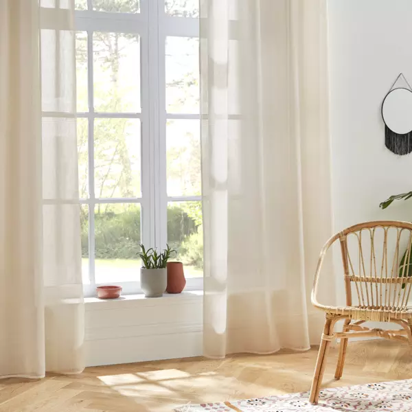 Visillos para ventanas, visillos cortos, visillos en punta - Eminza