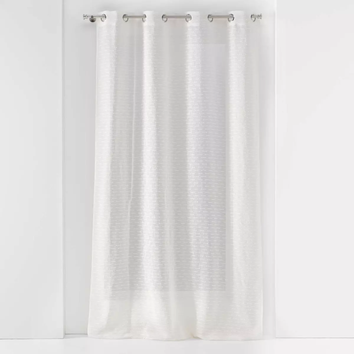 Voilage (140 x 240 cm) Cyrielle Blanc - Rideau / Voilage / Store - Eminza