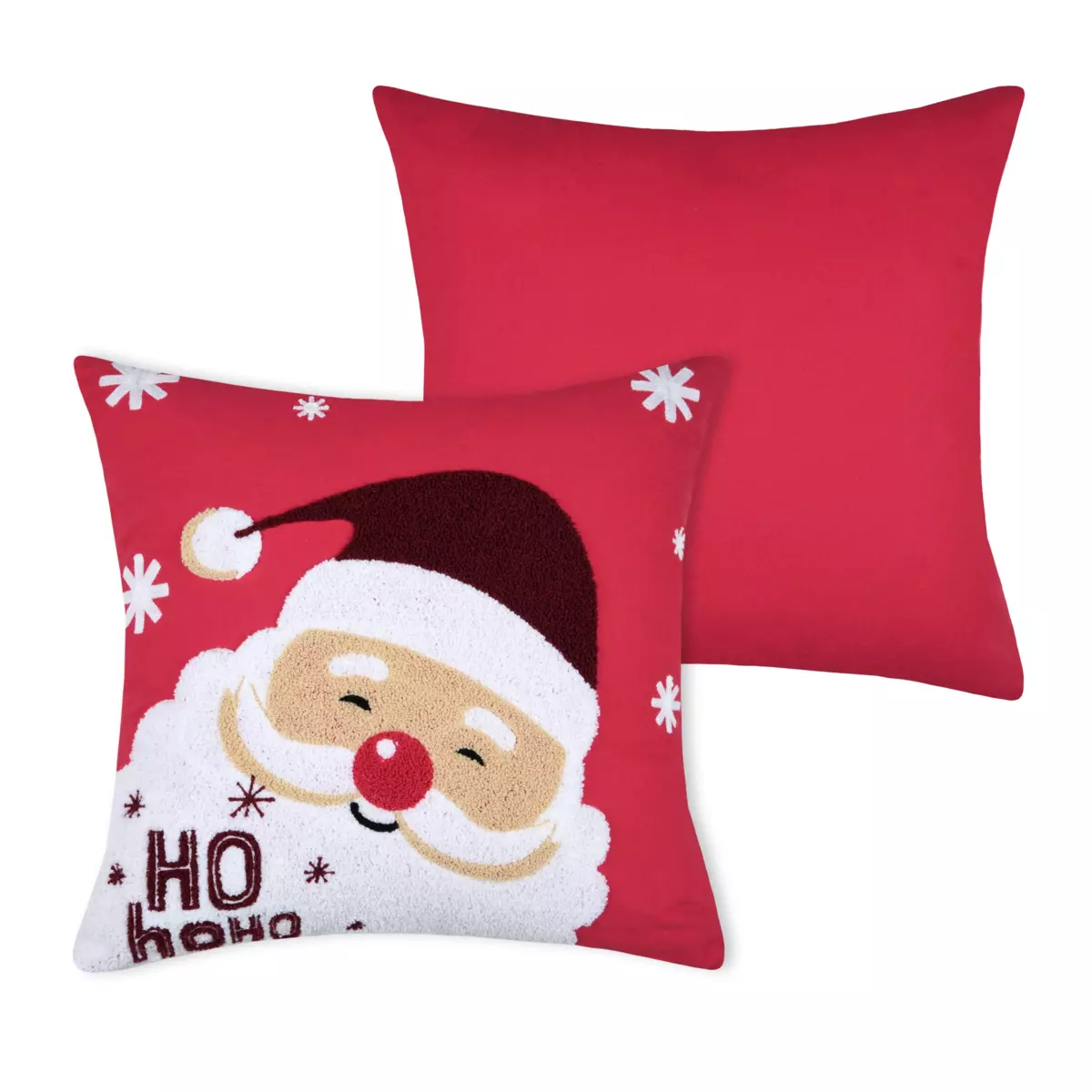 Coussin de Noël carré (45 cm) Falala Rouge - Déco de Noël pour la ...