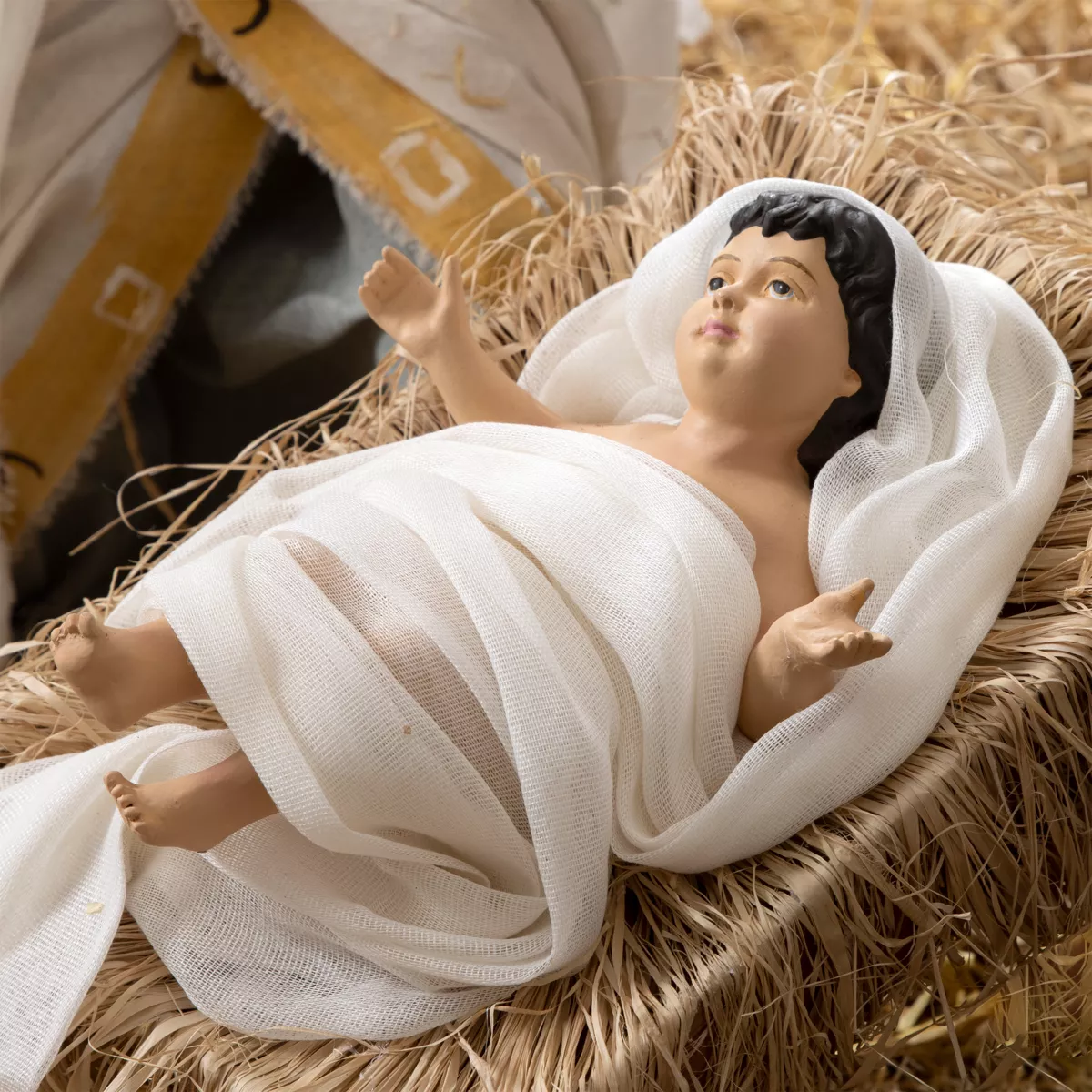 Les 6 grands santons peints à la main (H83 cm) de Pablo - Crèche et ...