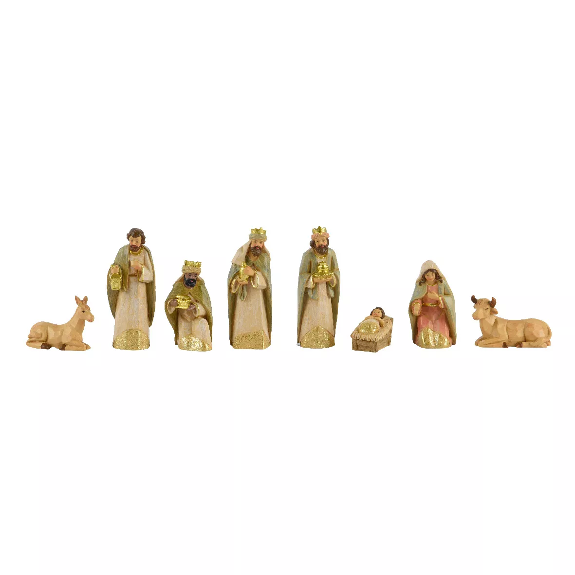 Lot de 8 santons (Hauteur 20 cm) de Gioia - Crèche et santon - Eminza