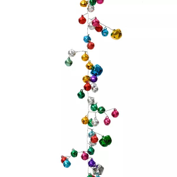 Decoratieve slinger (1,20 m) Takken met Multicolour Belletjes ...