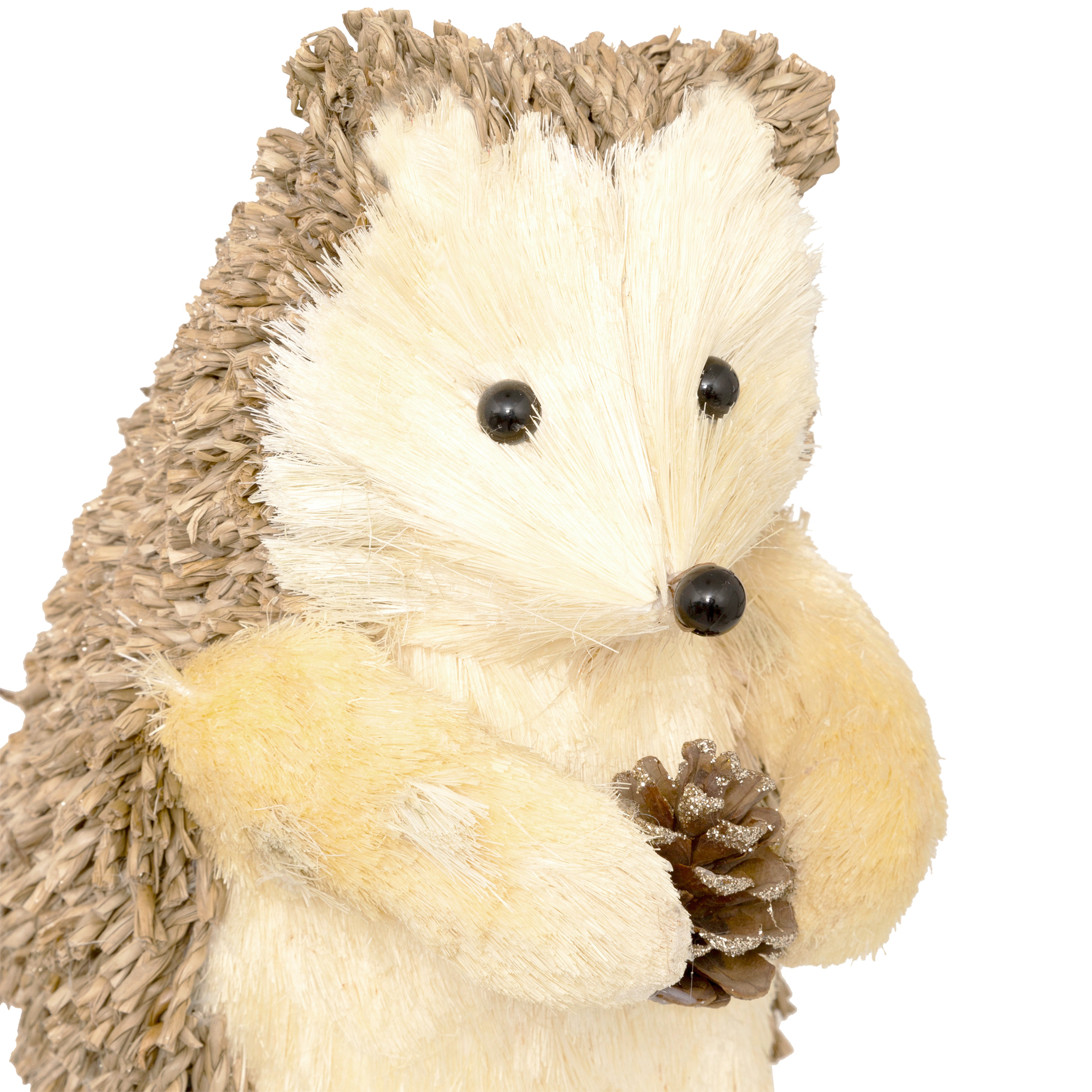 Julepindsvin (H24 cm) Louison Brun med glimmer - Juledekorationer til ...